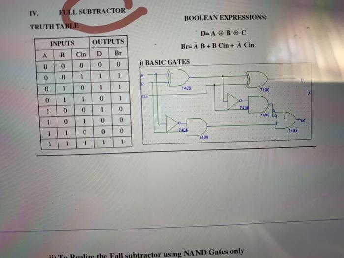 Solved . IL FULL ADDER BOOLEAN EXPRESSIONS: TRETUL TABLE | Chegg.com