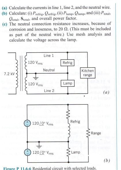 A residential electric supply three-wire circuit from | Chegg.com
