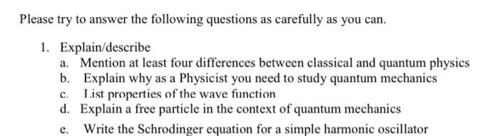 Solved Please try to answer the following questions as | Chegg.com