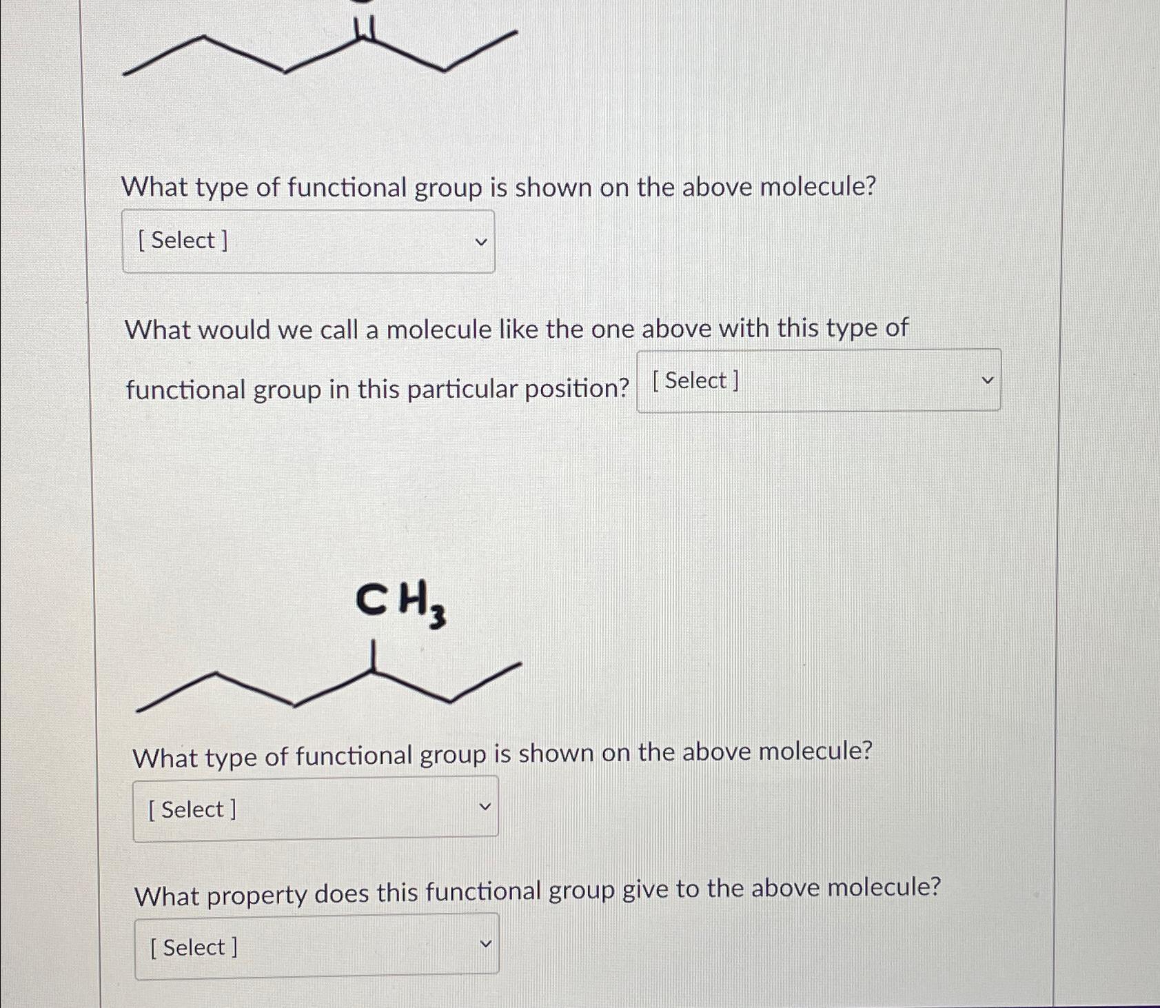 Solved What type of functional group is shown on the above | Chegg.com