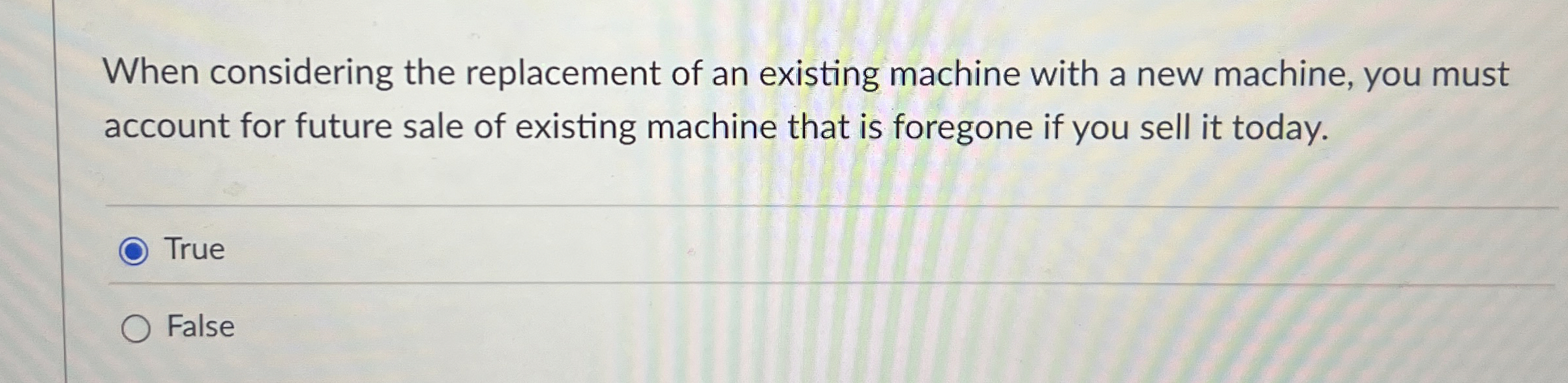 Solved When considering the replacement of an existing | Chegg.com