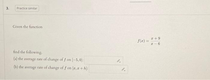 Solved Given the function f(x)=x−6x+9 find the following. | Chegg.com