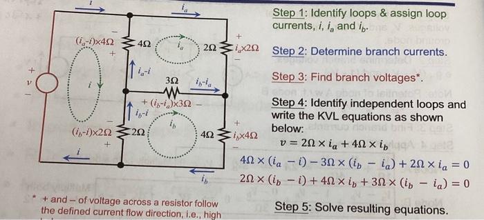 Solved Step 1: Identify loops \\& assign loop currents, \\( | Chegg.com