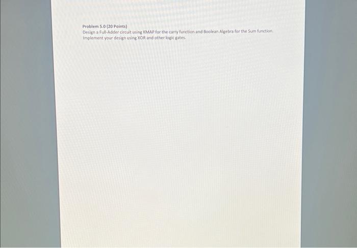 Solved Problem 1.0 (20 Points) a. How many FFs are required | Chegg.com