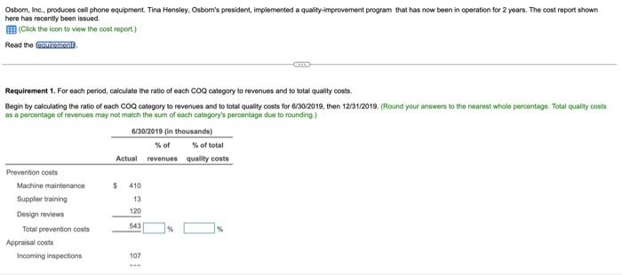 Data tableData tableRequirements 1. For each period, | Chegg.com