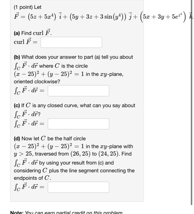Solved ( 1 point) Let | Chegg.com