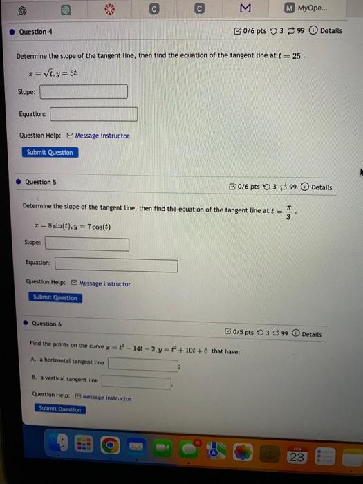 Solved The parametric equations represents a line. Without | Chegg.com