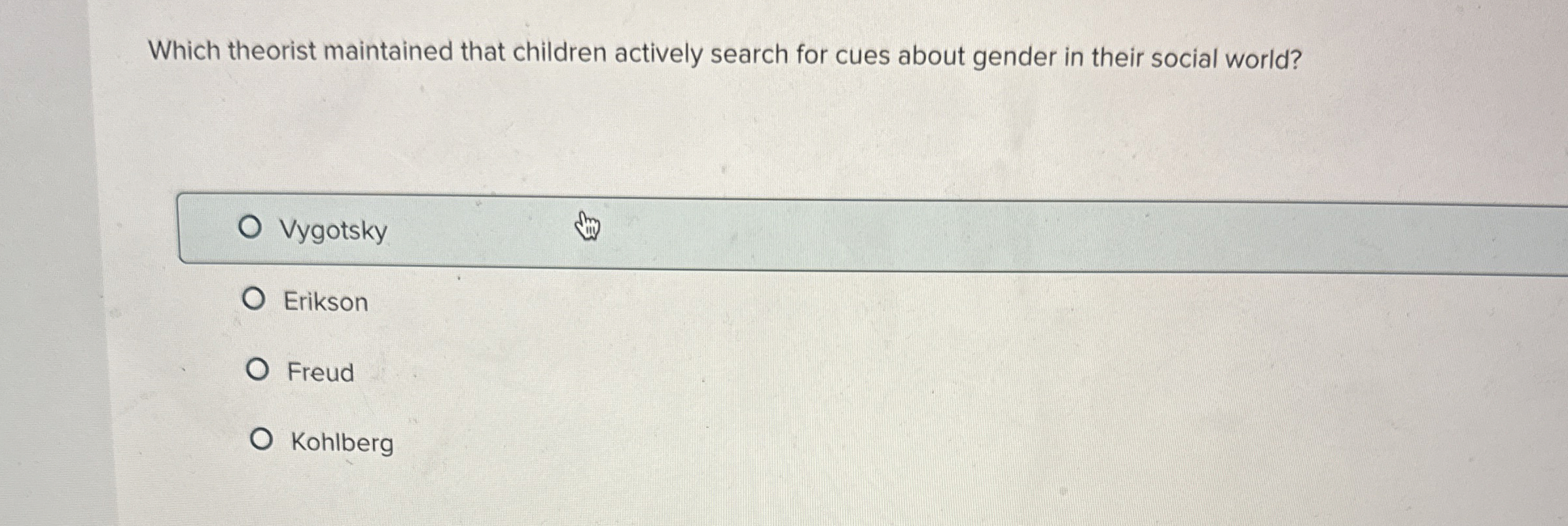 Solved Which theorist maintained that children actively | Chegg.com