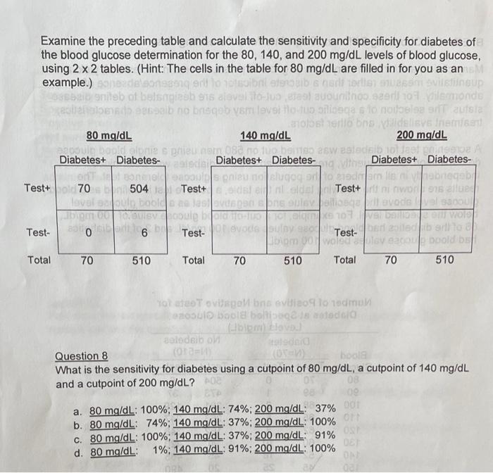 Solved Epidemiology Biostats Please Answer Questions 8 10