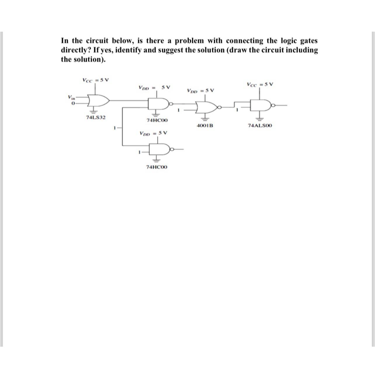 Solved In the circuit below, is there a problem with | Chegg.com