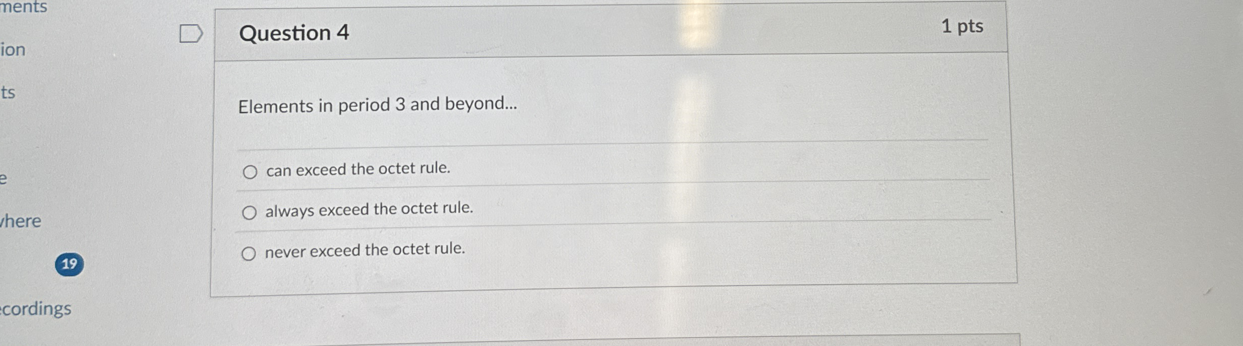 Solved Question 41 ﻿ptsElements in period 3 ﻿and | Chegg.com