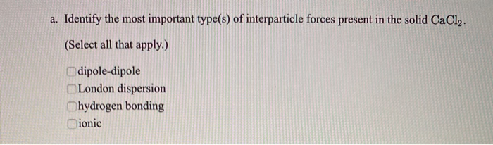 Solved A Identify The Most Important Type s Of Chegg solved-a-identify-the-most-important-type-s-of-chegg