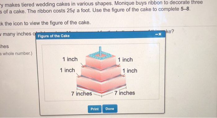 Solved 16.6.15-8 Question Help A bakery makes tiered wedding | Chegg.com