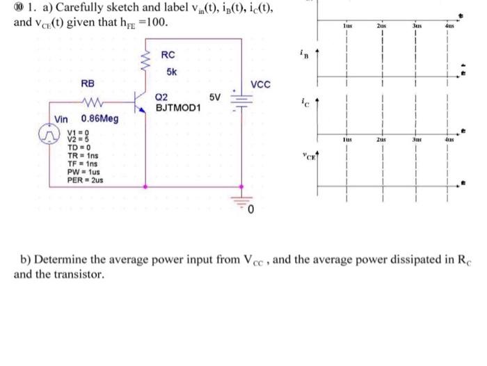 Solved (16 1. a) Carefully sketch and label | Chegg.com