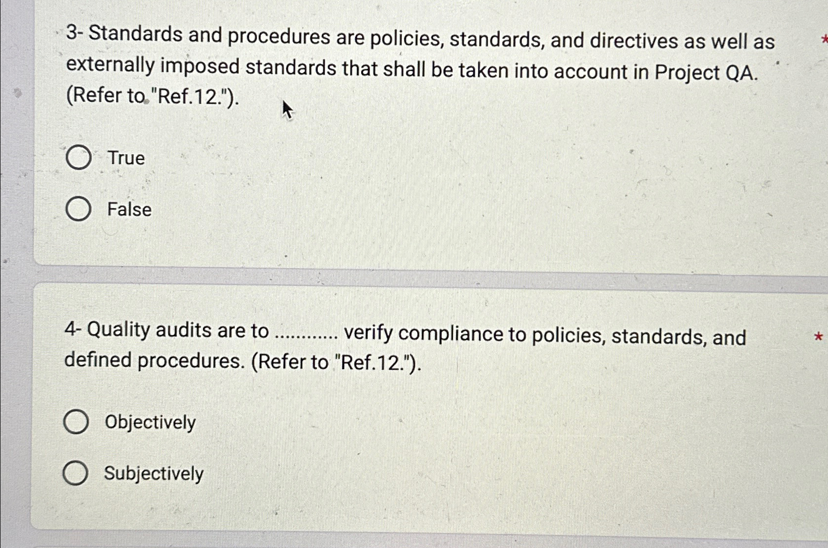 Solved 3- ﻿Standards and procedures are policies, standards, | Chegg.com