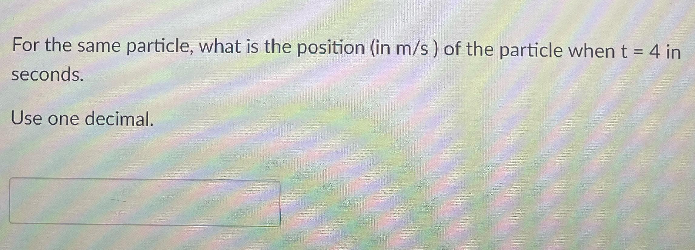 A particle travels along a straight line to the right | Chegg.com