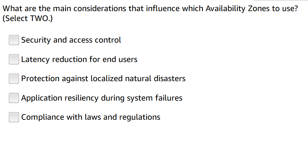 Solved What are the main considerations that influence which | Chegg.com