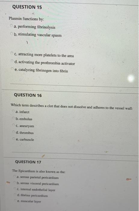 Solved Which finding/findings would be consistent with | Chegg.com