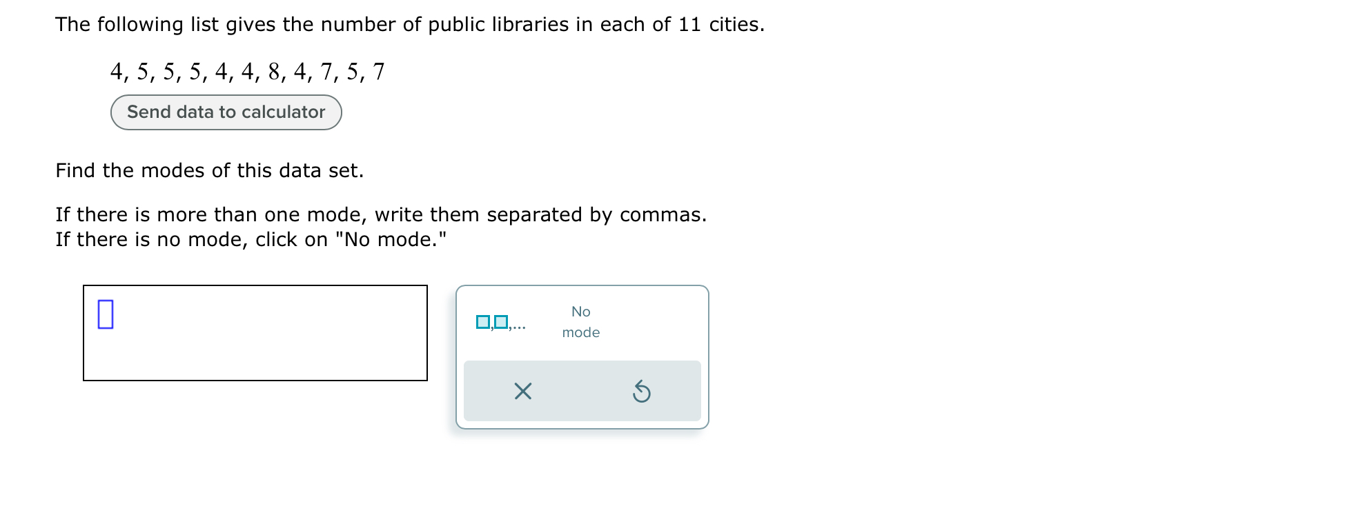 Solved The following list gives the number of public | Chegg.com