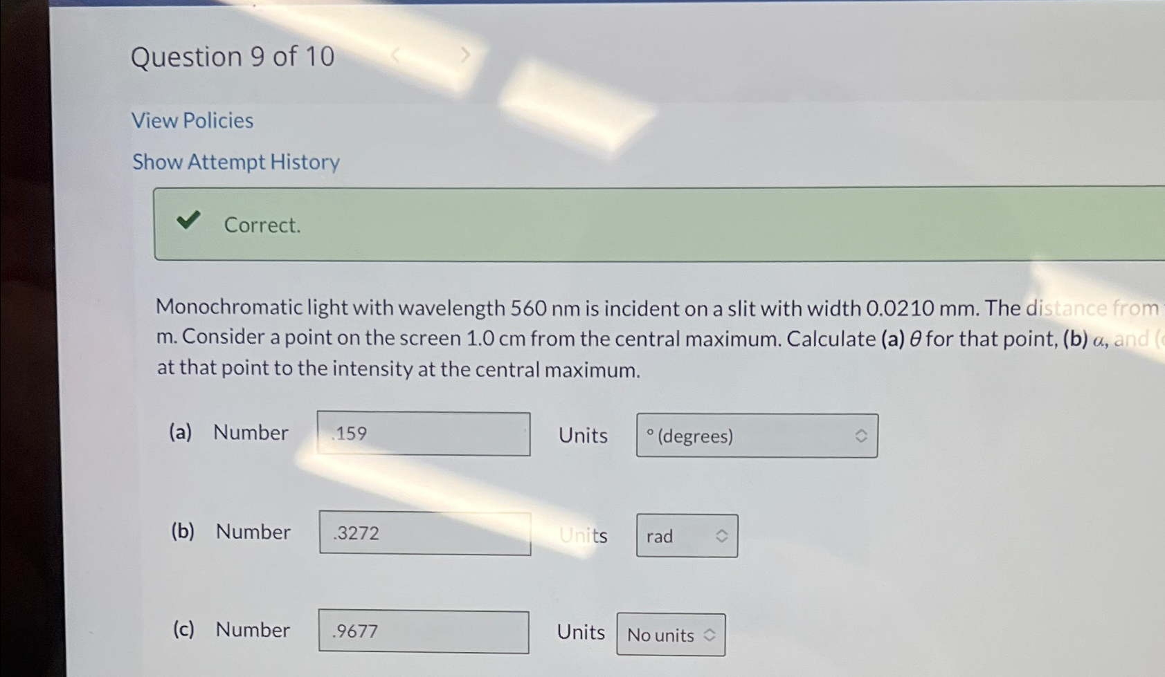 Solved Question 9 ﻿of 10View PoliciesShow Attempt | Chegg.com
