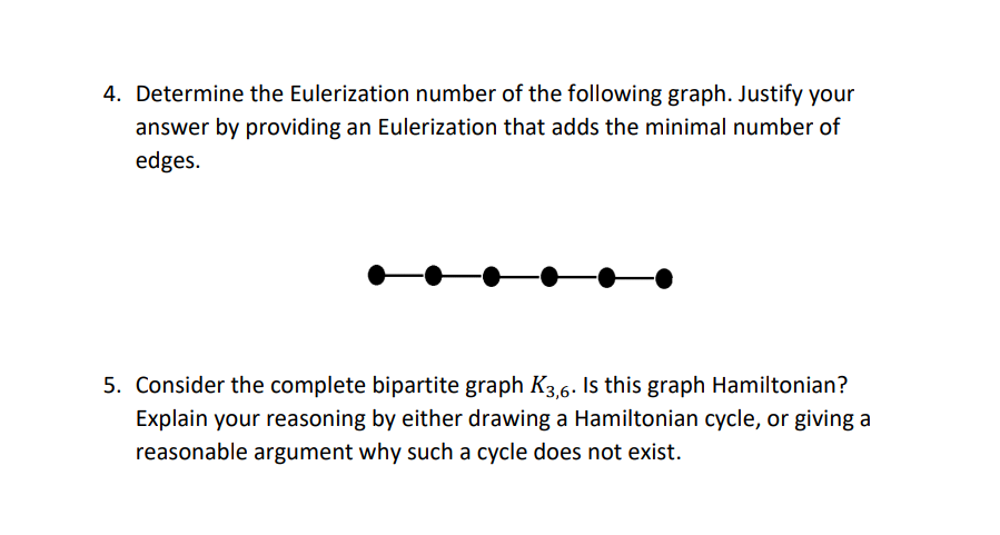 Solved 4. Determine the Eulerization number of the following | Chegg.com