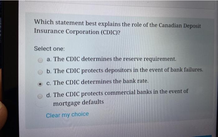 Solved Which statement best explains the role of the | Chegg.com