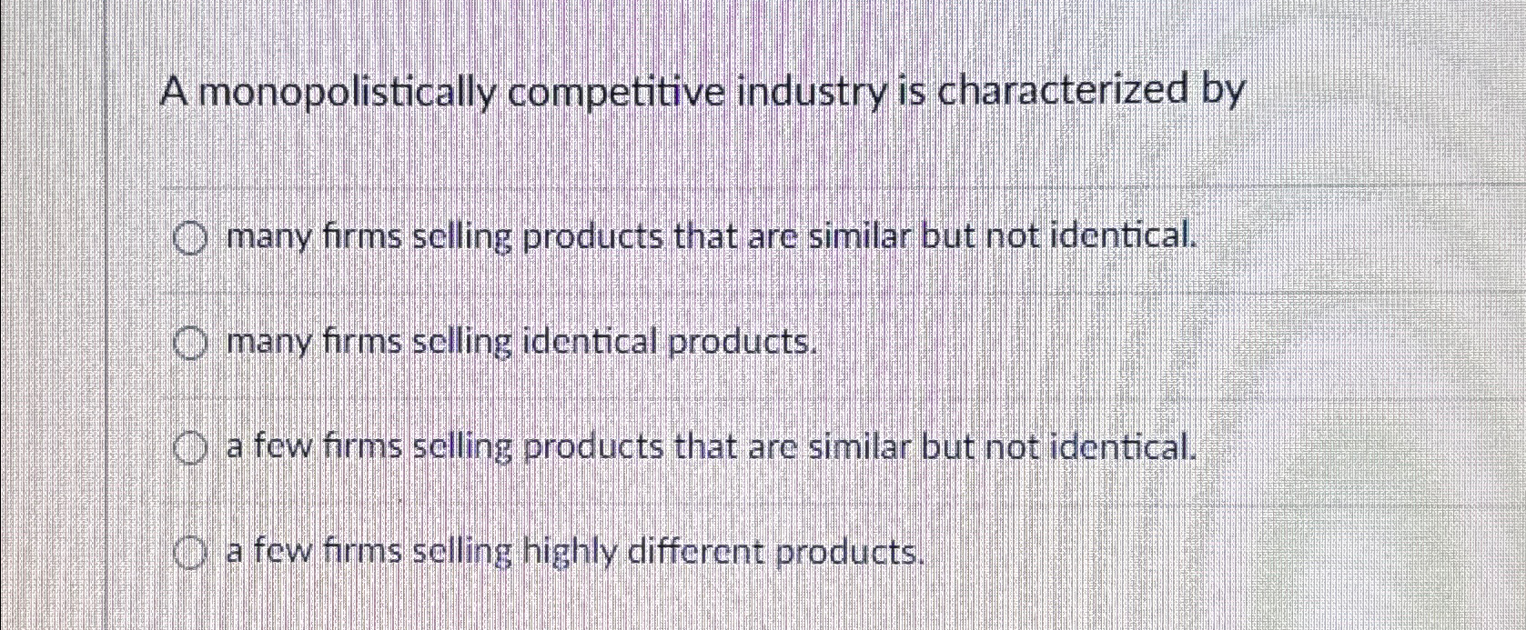 Solved A monopolistically competitive industry is | Chegg.com