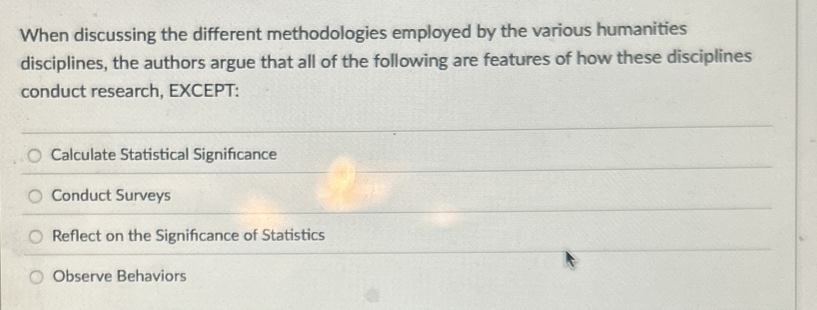 Solved When discussing the different methodologies employed | Chegg.com