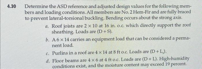 Solved 30 Determine the ASD reference and adjusted design | Chegg.com