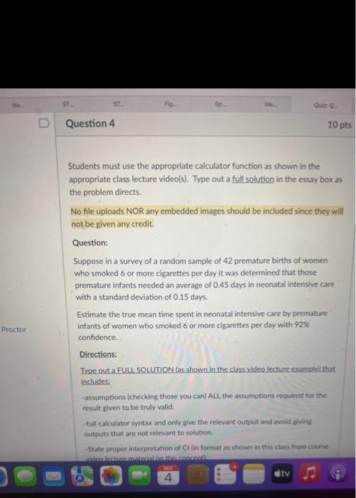 Solved Students must use the appropriate calculator function | Chegg.com