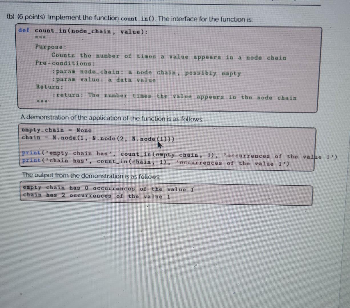 Solved reason = 'node chain with three nodes' result =a5q4. | Chegg.com