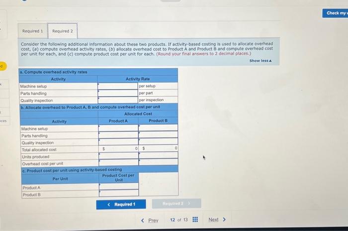 Solved Exercise 17−11 (Algo) Computing product cost per unit | Chegg.com