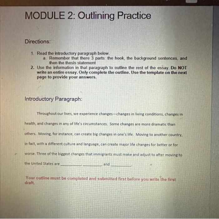 Directions: 1. Read the introductory paragraph below. | Chegg.com