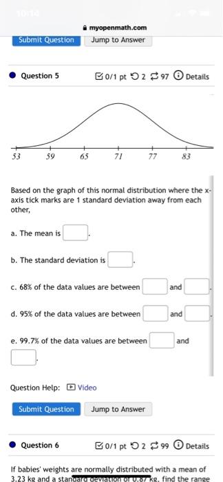 Solved Based on the graph of this normal distribution where | Chegg.com