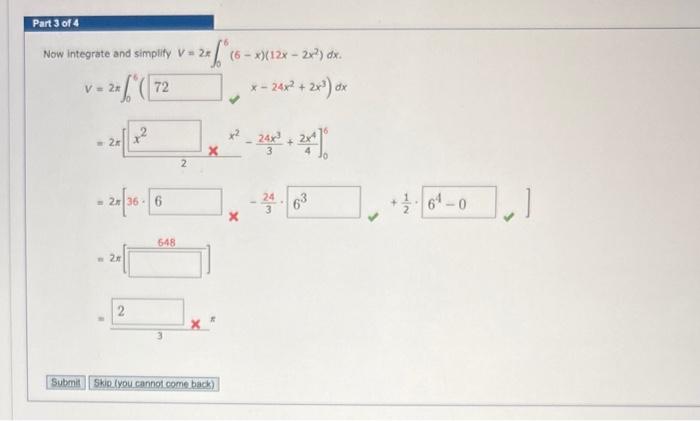 Solved Use the shell method to find the volume of the solld | Chegg.com