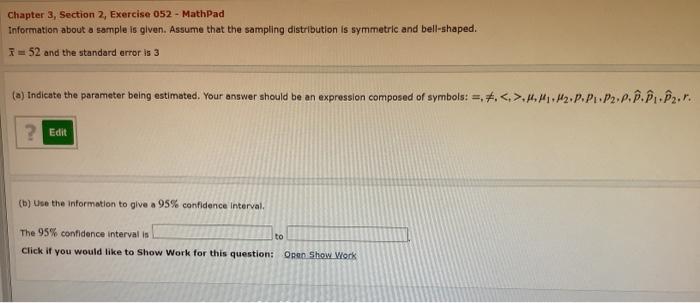 Solved Chapter 3, Section 2, Exercise 052 - MathPad | Chegg.com