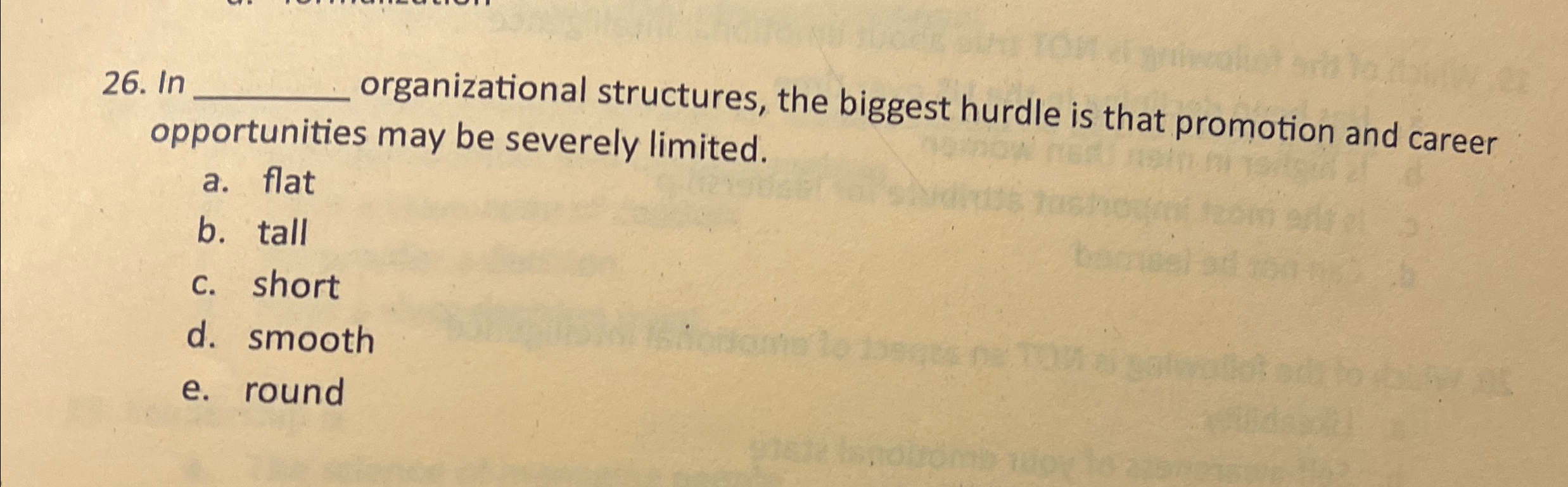 Solved In q, ﻿organizational structures, the biggest hurdle | Chegg.com