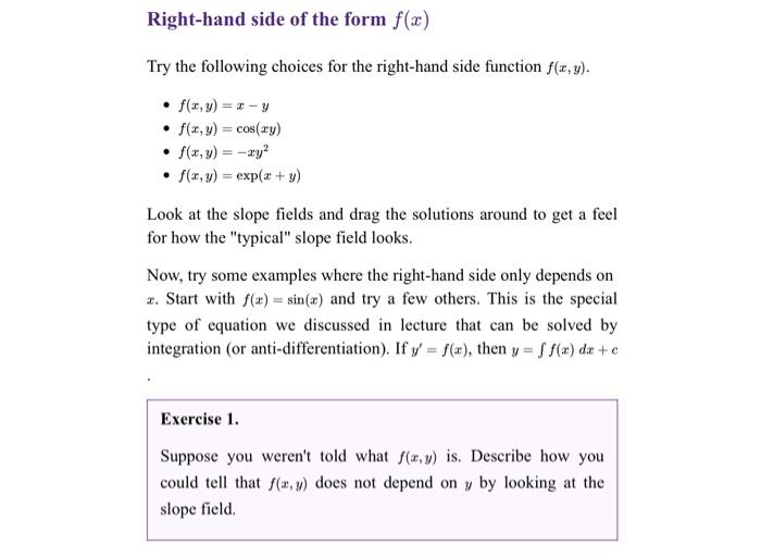 Solved Right-hand side of the form f(x) Try the following | Chegg.com