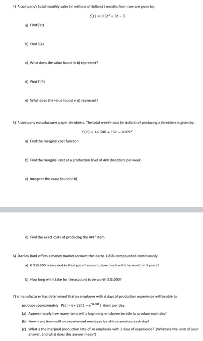 Solved TBUS 301 Derivatives Homework Problems 1). (a) At | Chegg.com