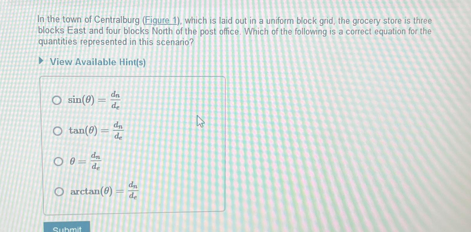 Solved In the town of Centralburg (Figure 1), ﻿which is laid | Chegg.com