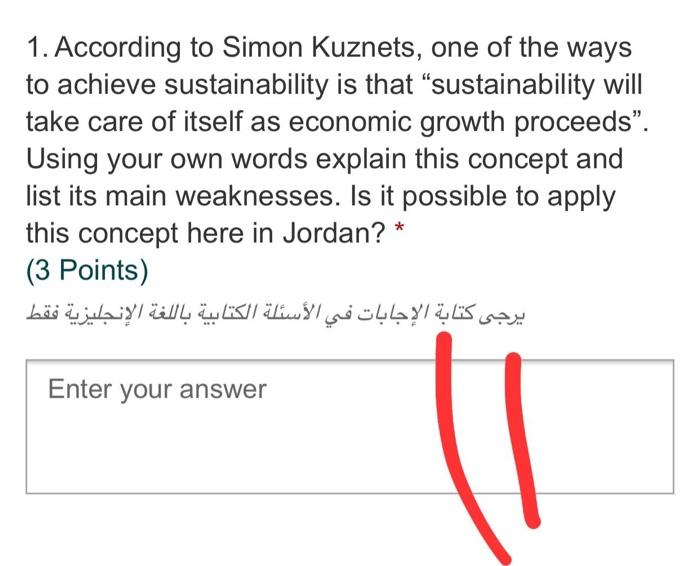 1. According to Simon Kuznets, one of the ways to | Chegg.com