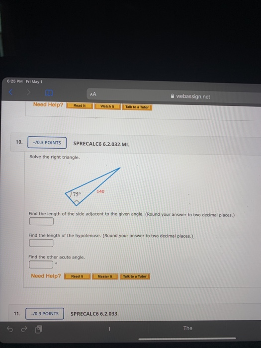 Solved: 30 Need Help? Read It Watch It Talk To A Tutor -/0... | Chegg.com