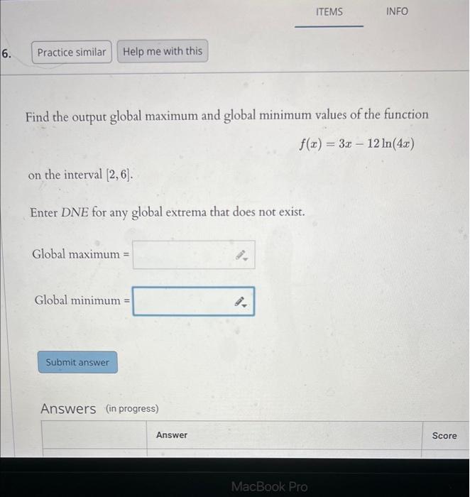 Solved Find the output global maximum and global minimum | Chegg.com