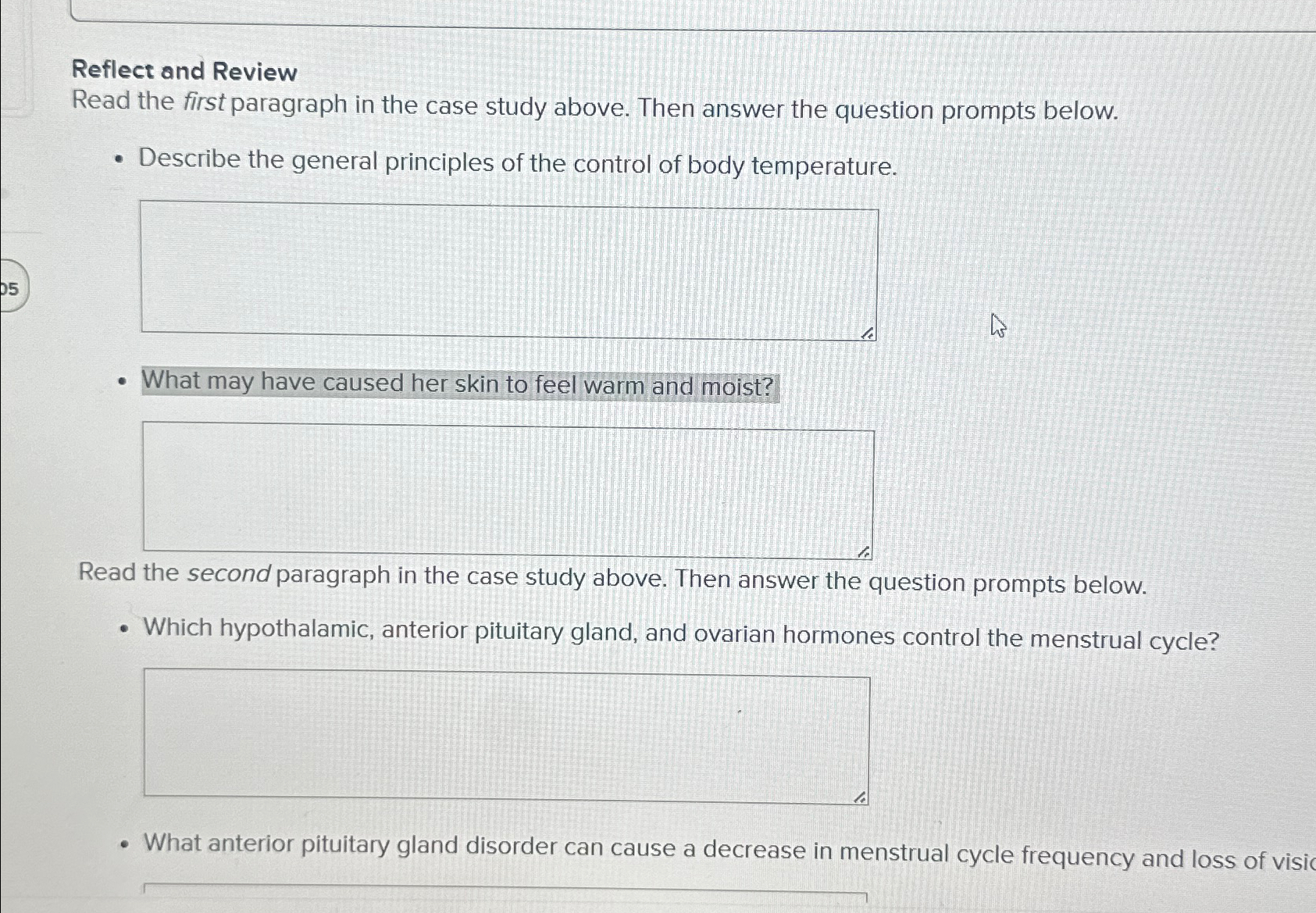 Solved Reflect and ReviewRead the first paragraph in the | Chegg.com