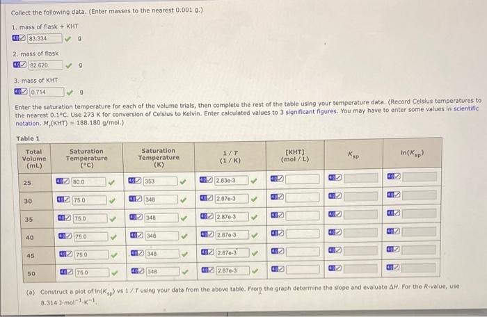 Solved 2. mass of flask 3. mass of KHT 9 3. mass of KAT - 9 | Chegg.com
