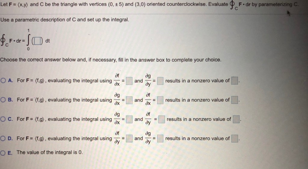 Solved Let F = (x,y) and C be the triangle with vertices | Chegg.com