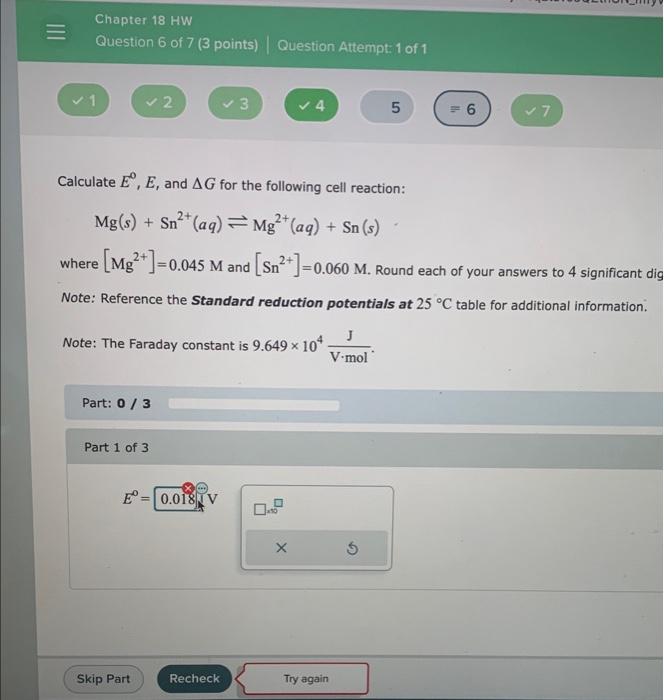 Solved Calculate E∘,E, and ΔG for the following cell | Chegg.com