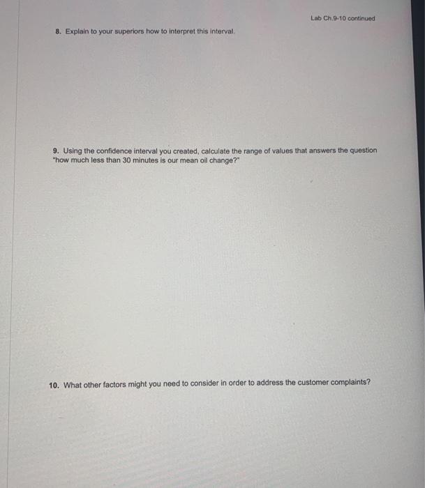 Solved Name MATH 1342 Elementary Statistical Methods Lab | Chegg.com