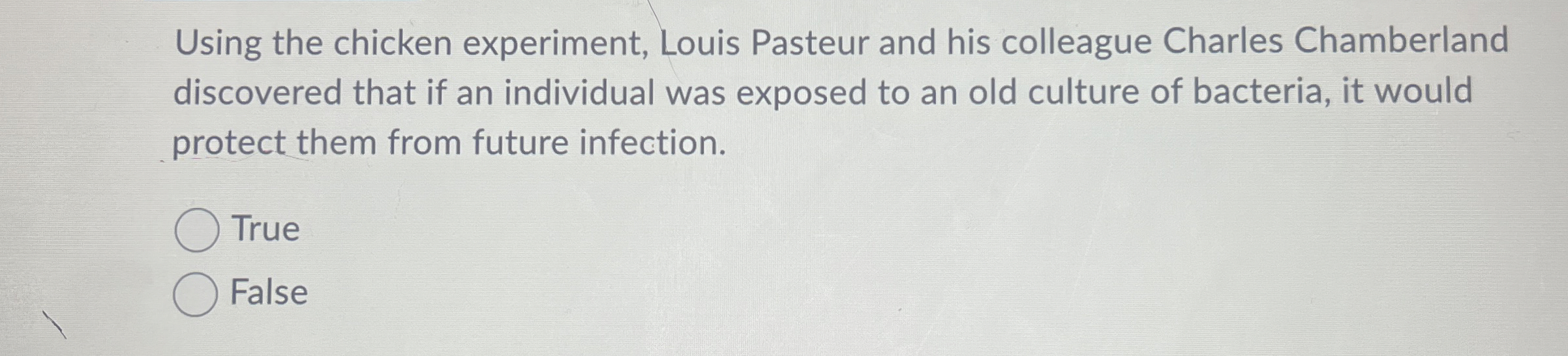 Solved Using the chicken experiment, Louis Pasteur and his | Chegg.com