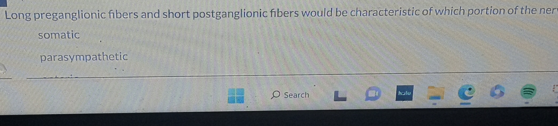 Solved Long preganglionic fibers and short postganglionic | Chegg.com